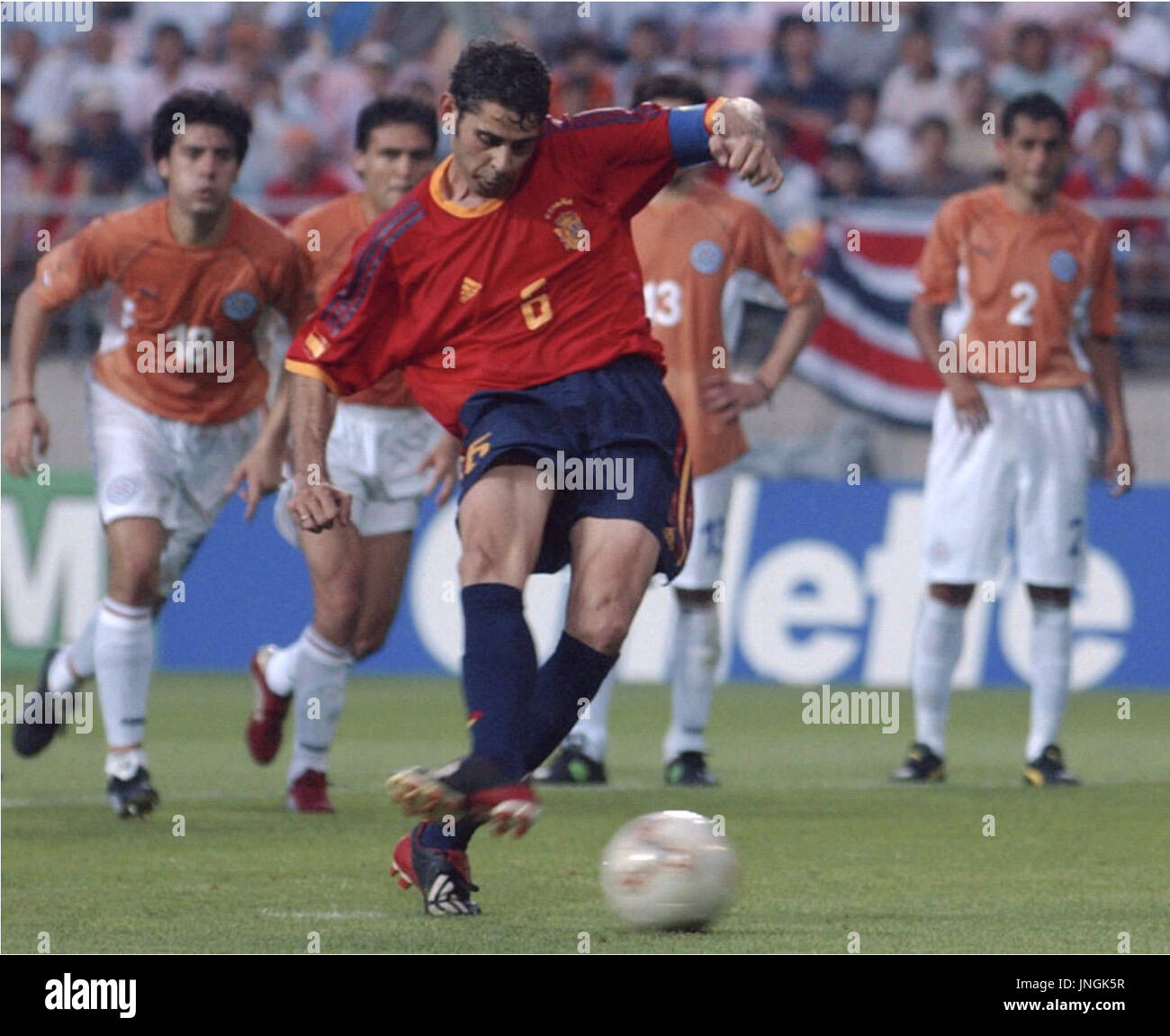 CHONJU, South Korea - Spain defender Fernando Hierro scores the third ...