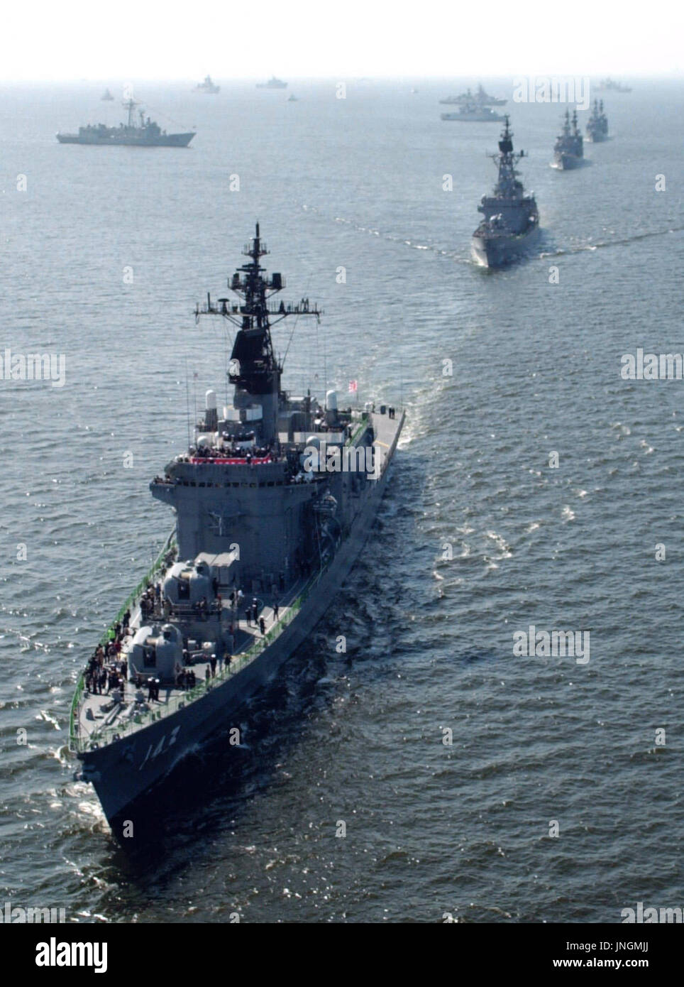 TOKYO, Japan - Japanese Maritime Self-Defense Force's (MSDF) vessel ...