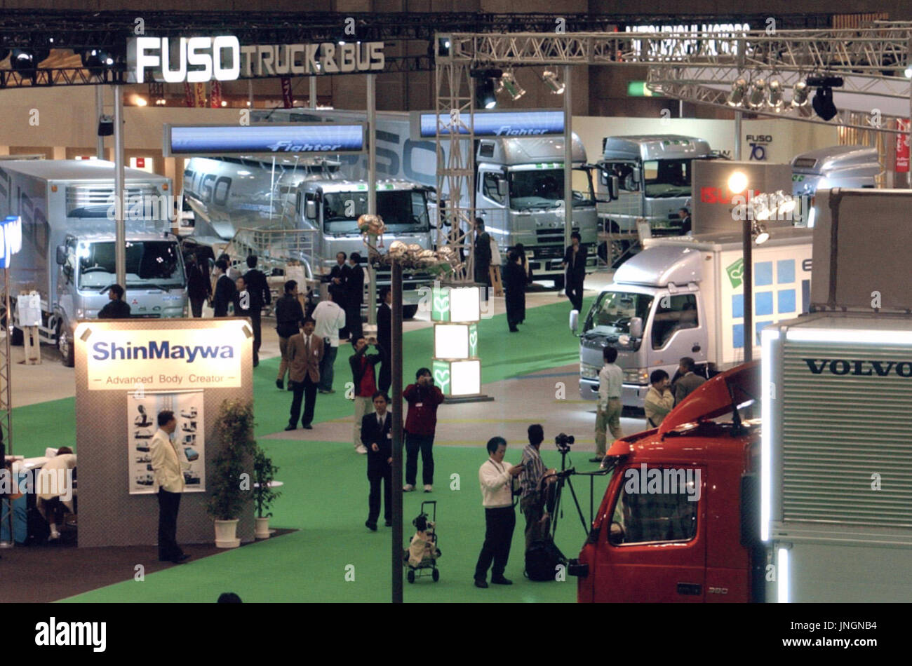CHIBA, Japan - Next-generation commercial vehicles are on diaplay at ...