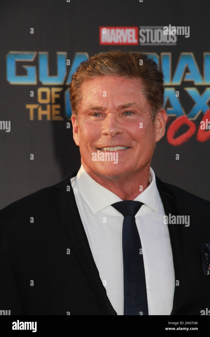 David Hasselhoff 04/19/2017 The World Premiere of "Guardians of the ...