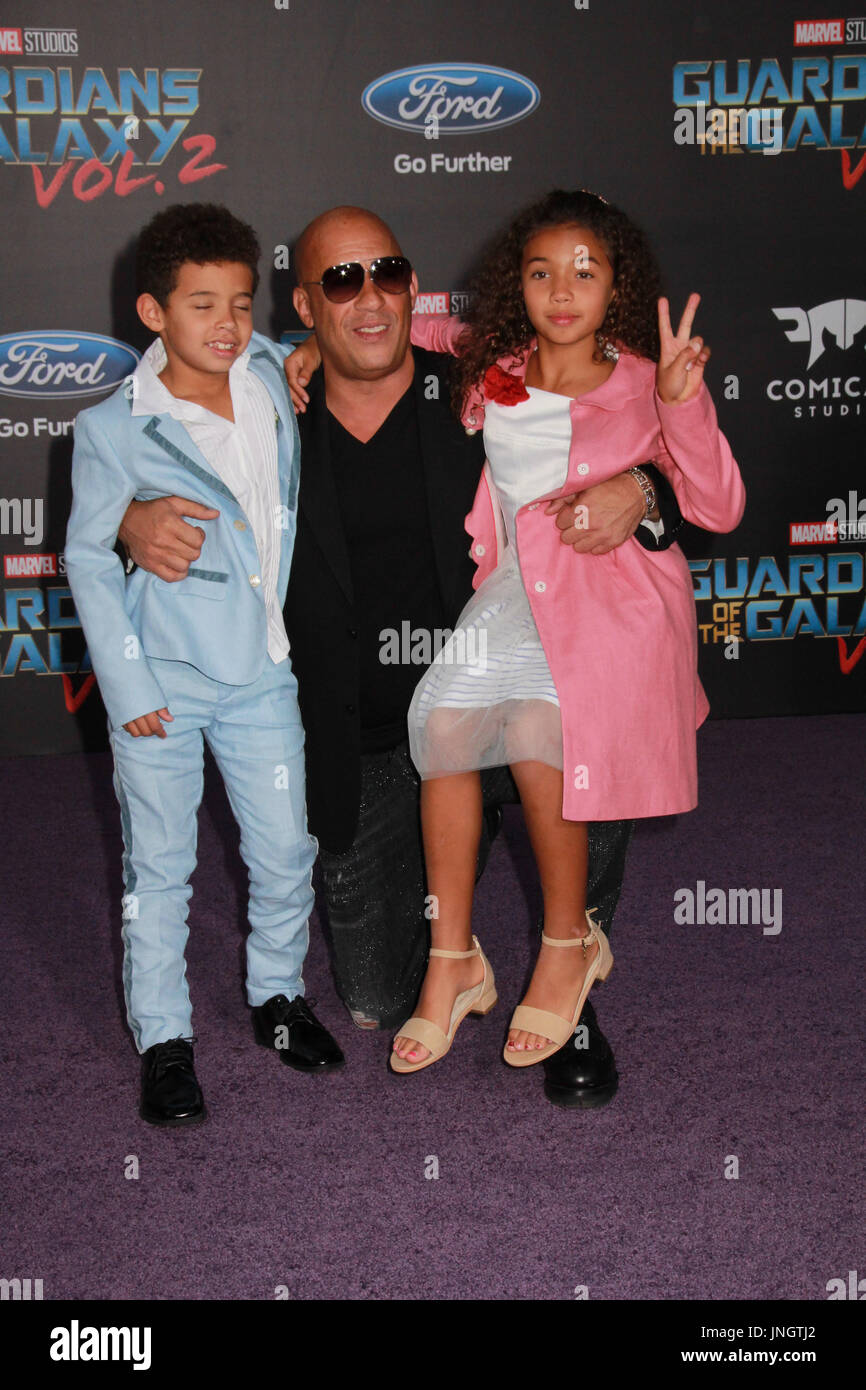 Vincent Sinclair, Vin Diesel, Hania Riley Sinclair 04/19/2017 The World ...