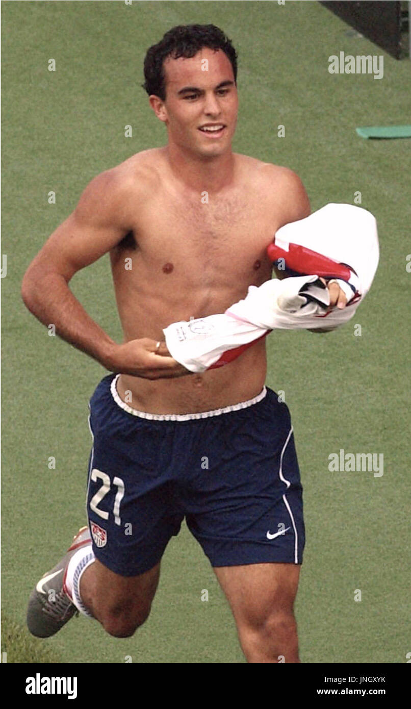 CHONJU, South Korea - Landon Donovan of the United States celebrates ...