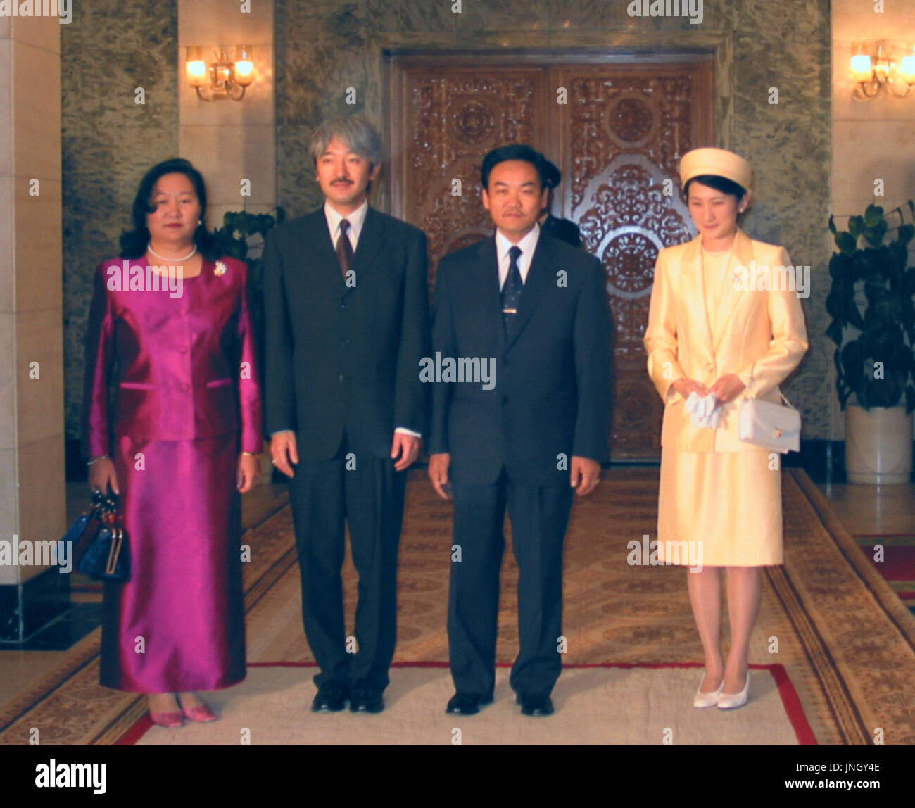 ULAN BATOR, Mongolia - Japanese Prince Akishino (2nd from L) and ...