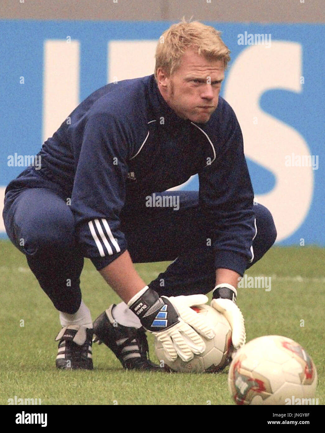 SEOUL, South Korea - Germany goalkeeper Oliver Kahn at practice June 24 ...