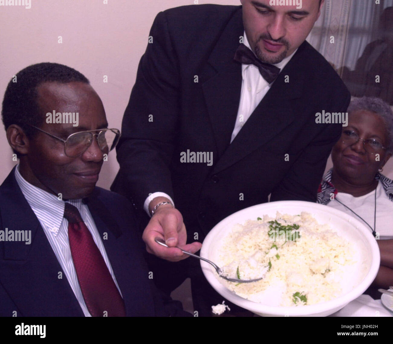 NEW YORK, United States - A diplomat is served newly developed high ...