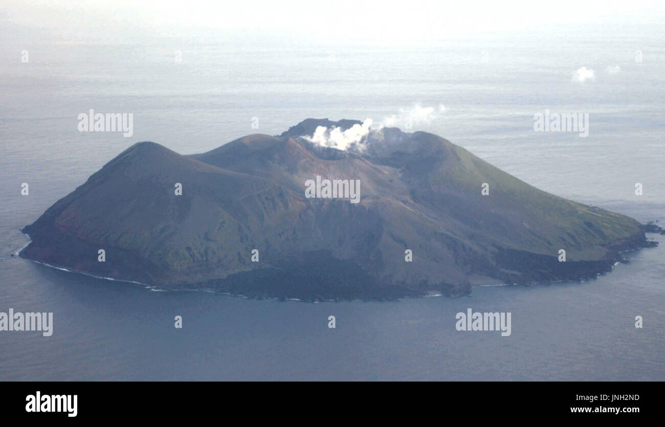 TOKYO, Japan - A column of white smoke is seen spewing Aug. 12 from Mt ...
