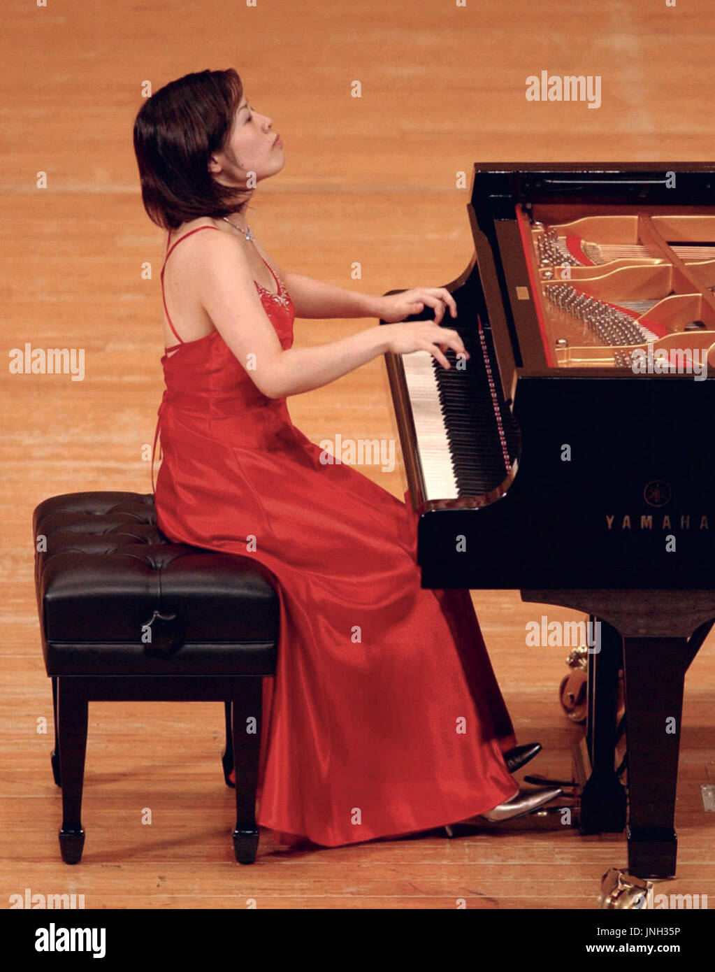TAJIMI, Japan - Japanese pianist Ayako Uehara, the winner of the 12th ...