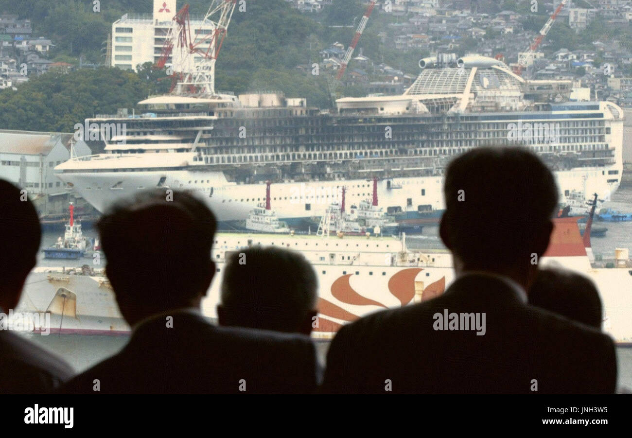 NAGASAKI, Japan - A fire that broke out Oct. 1 on the unfinished ...