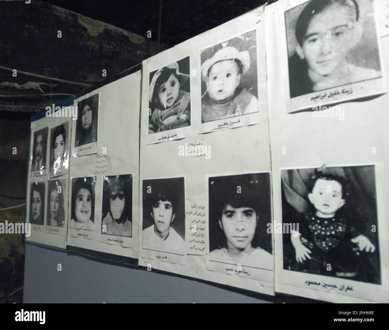 BAGHDAD, Iraq - Portraits of the victims killed in the U.S. bombing ...