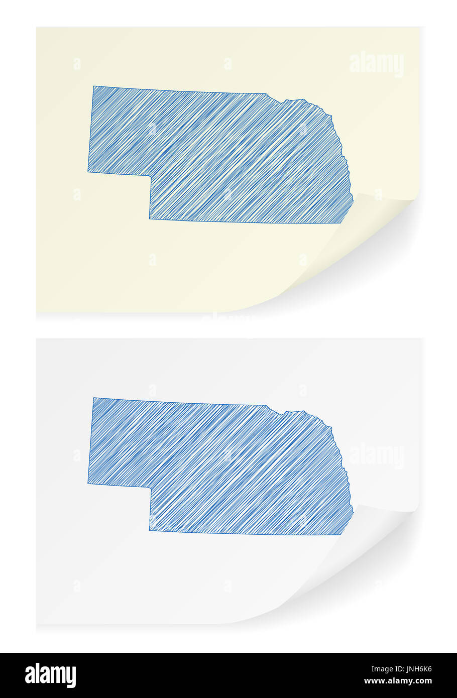 Frontier nebraska map hi-res stock photography and images - Alamy