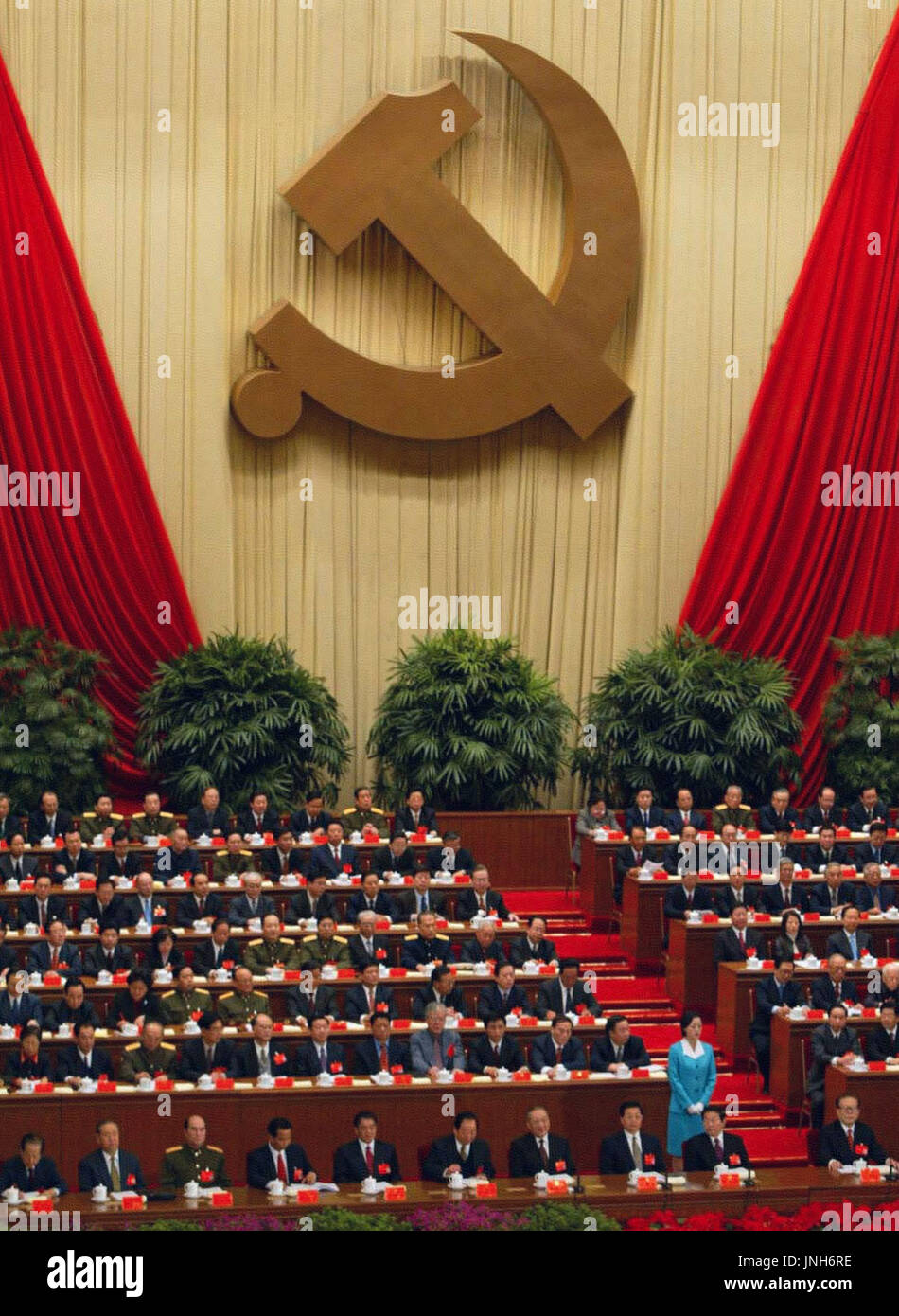 BEIJING, China - Members of the presidium of the 16th Communist Party ...