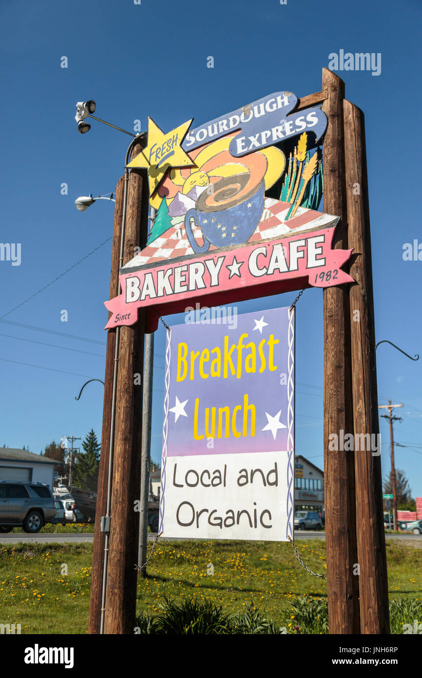 Homer alaska wooden sign hi-res stock photography and images - Alamy