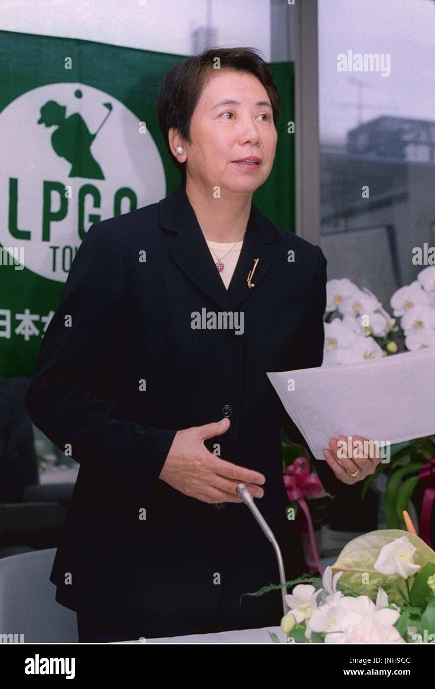 TOKYO, Japan - Hisako Higuchi, head of the Ladies Professional Golfers ...