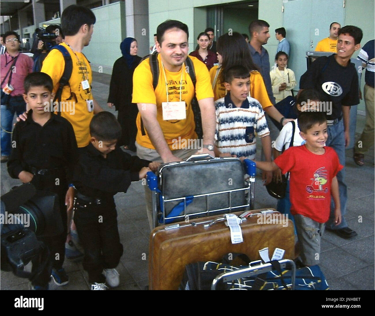 OSAKA, Japan - Ten Iraqi children orphaned during the Iraq war arrive ...