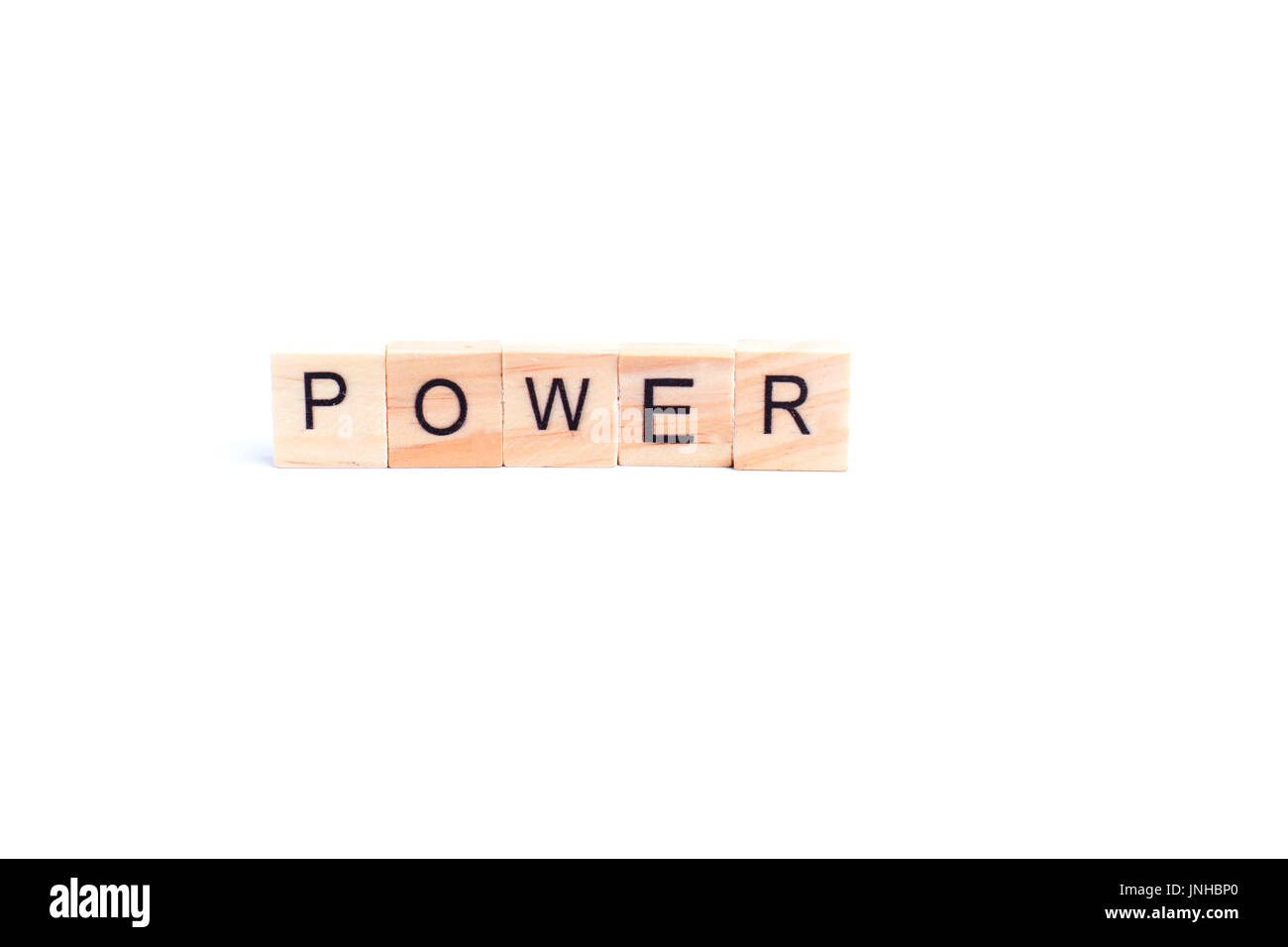 Power word design typography Cut Out Stock Images & Pictures - Alamy