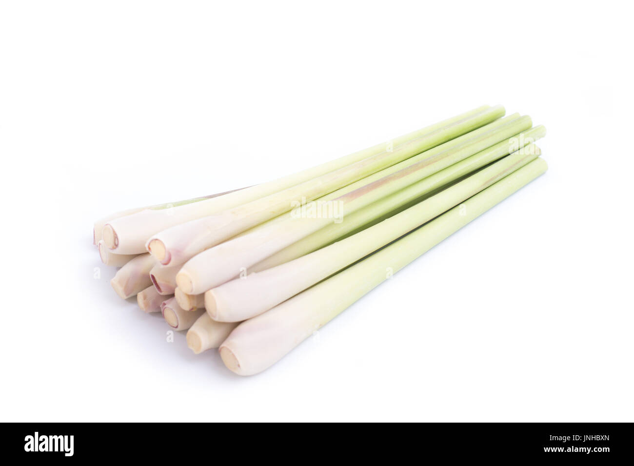 Fresh Lemon Grass Isolated on white background Stock Photo - Alamy