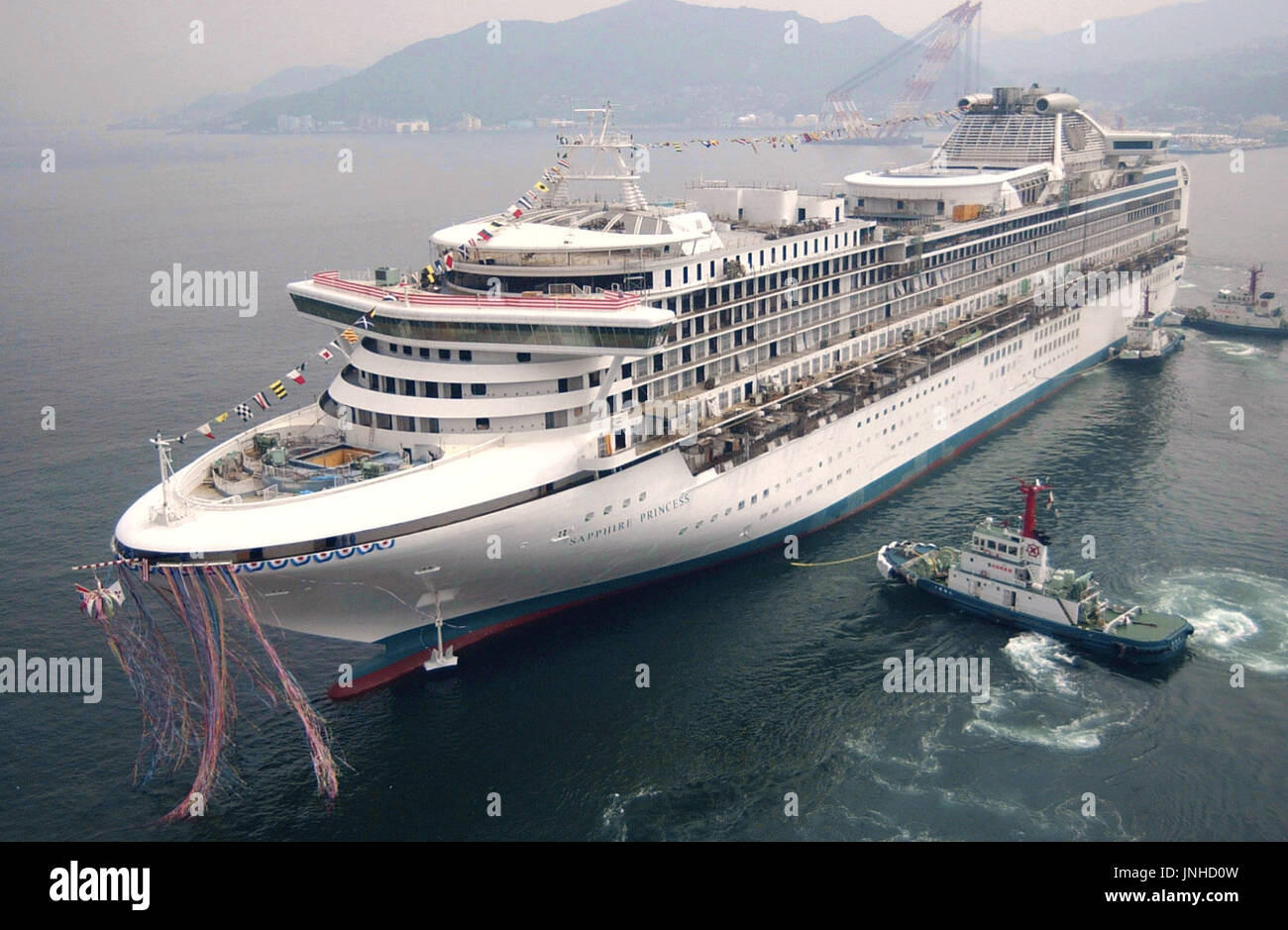 FUKUOKA, Japan - The Sapphire Princess, formerly the Diamond Princess ...