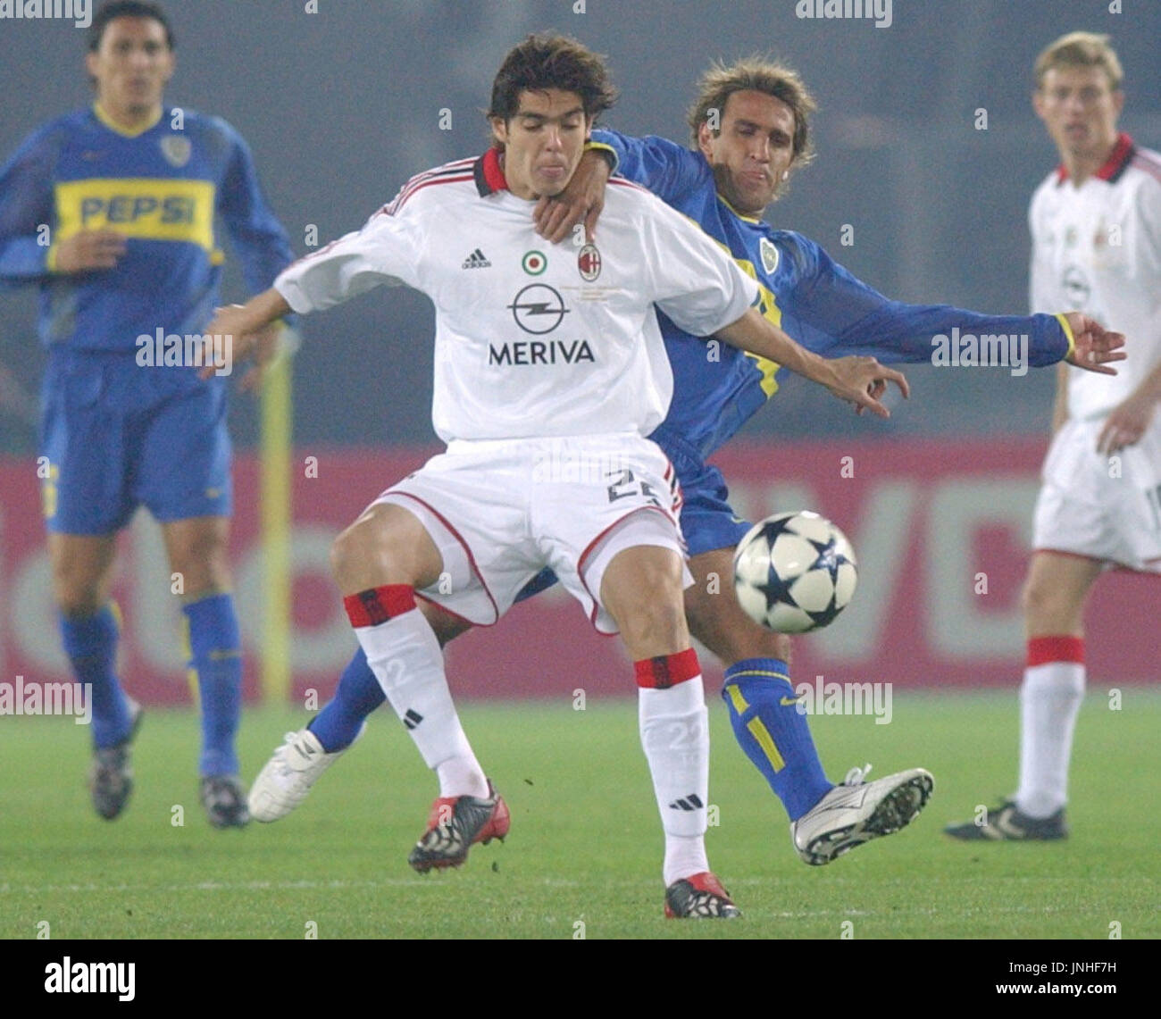 YOKOHAMA, Japan - AC Milan midfielder Kaka and Boca Juniors midfielder ...