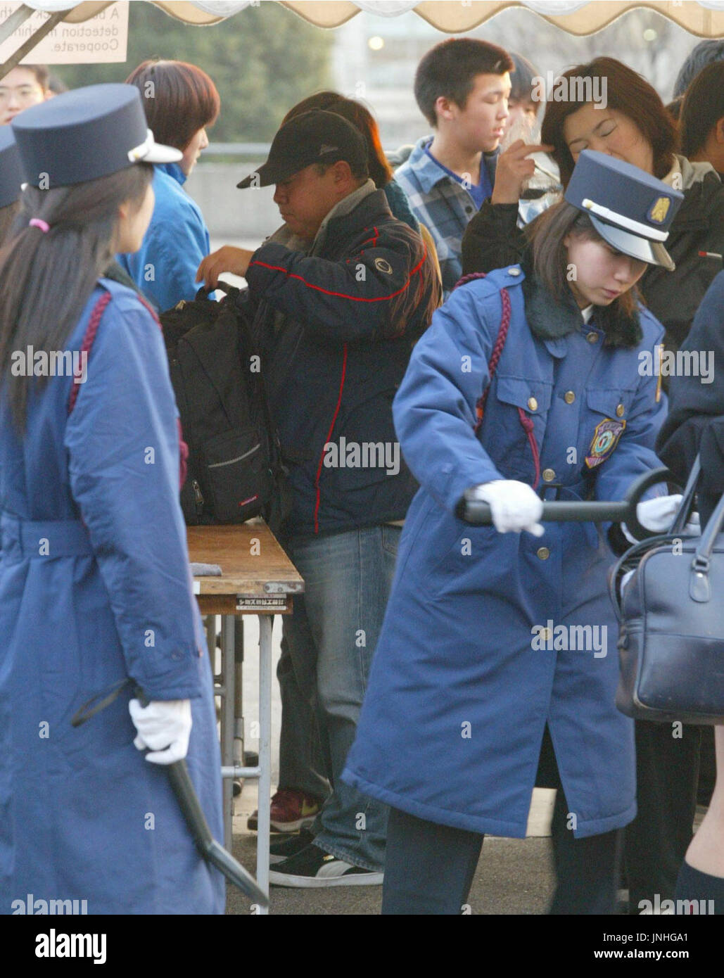 TOKYO, Japan - Security is tight outside the National Stadium in Tokyo ...
