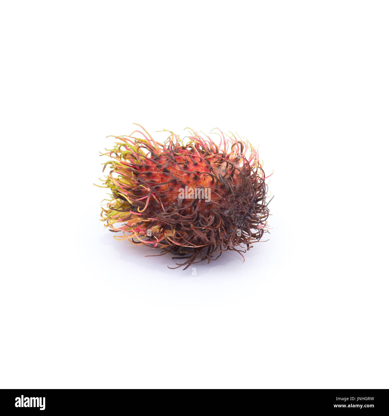 Rotten rambutan isolated on white background Stock Photo - Alamy