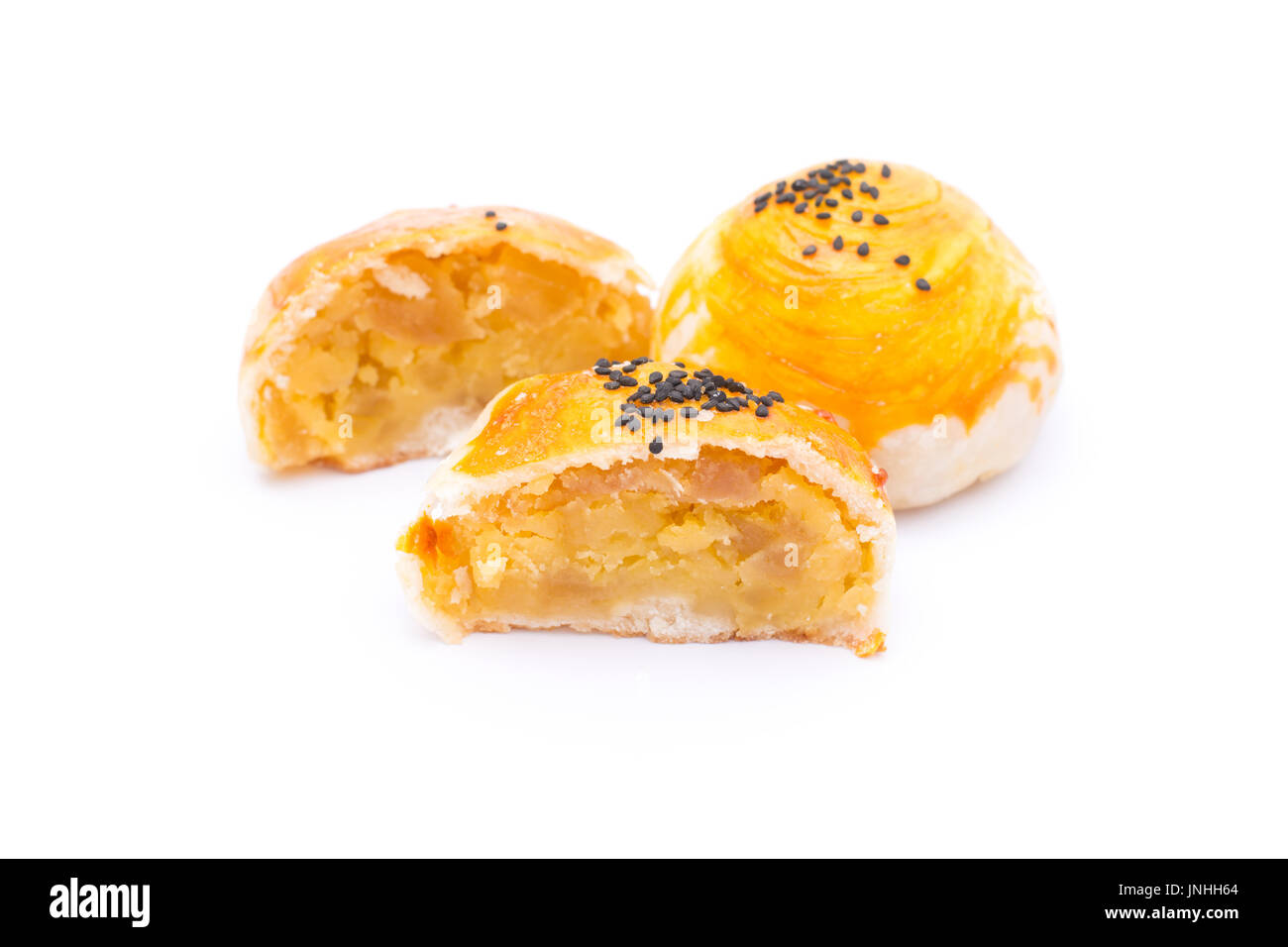 Chinese pastry isolated on white background Stock Photo - Alamy
