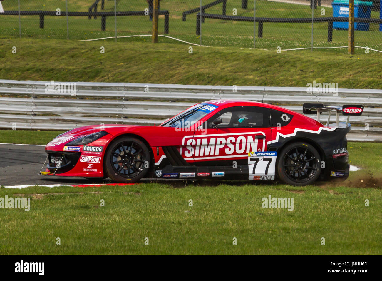 Ginetta GT4 Racing Stock Photo - Alamy