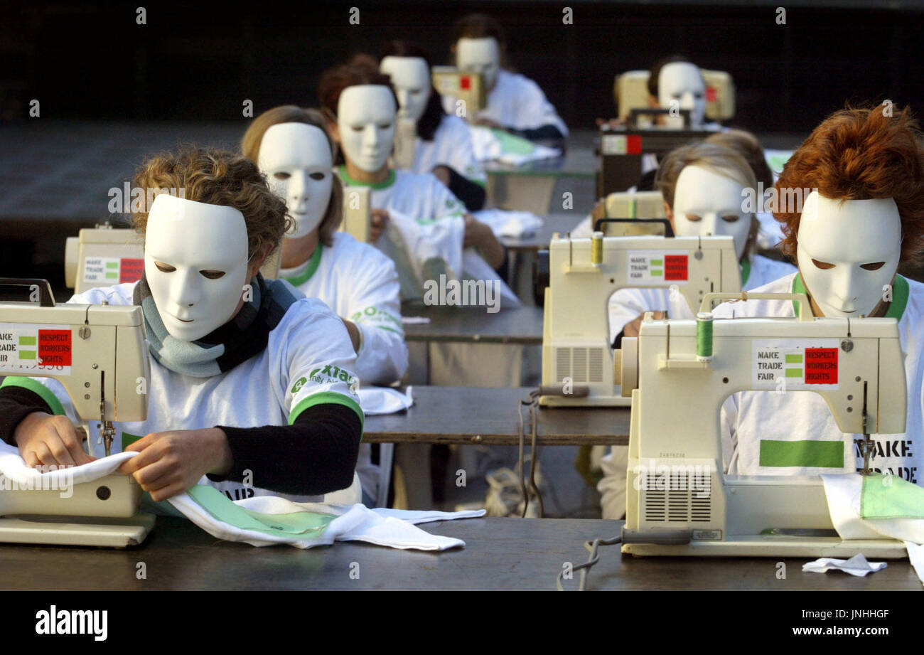 SYDNEY, Australia - Members of Oxfam Community Aid Abroad stage a ''sew ...