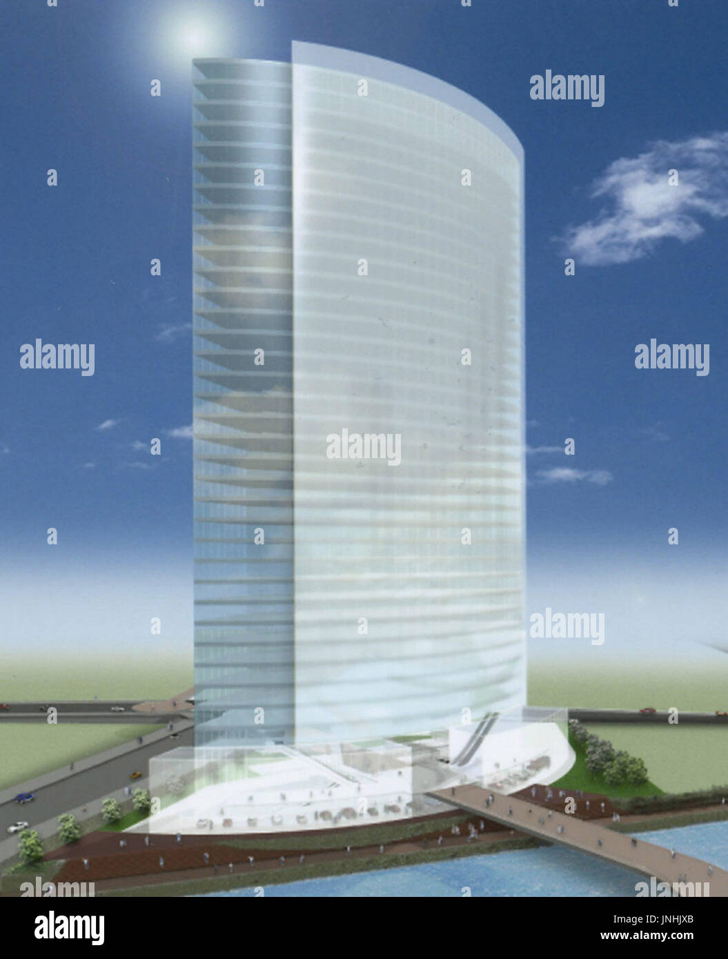 YOKOHAMA, Japan - Photo shows an image of Nissan Motor Co.'s new head ...