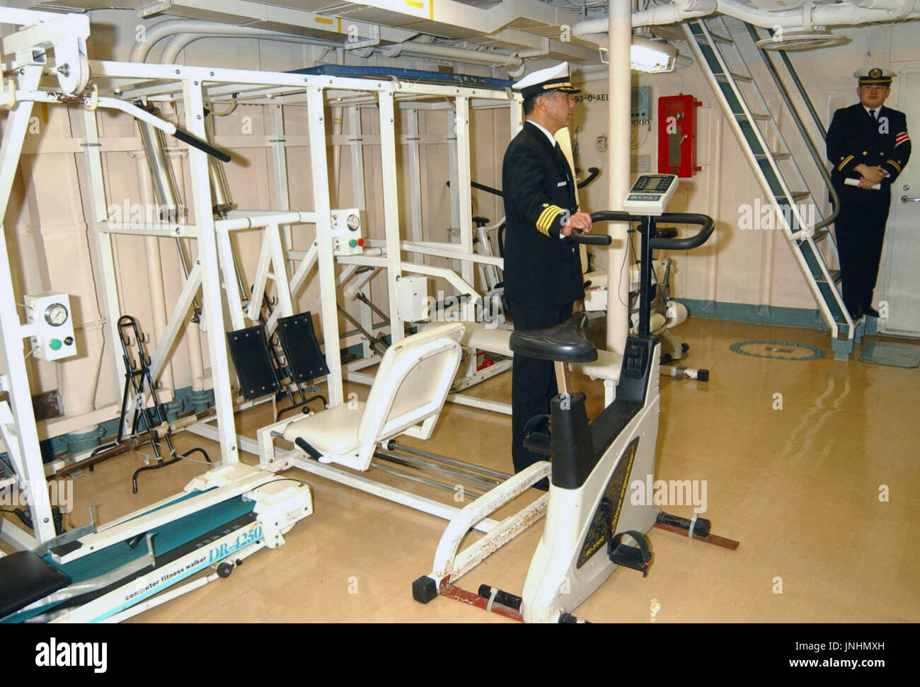 SASEBO, Japan - The physical training room of the Japanese Maritime ...