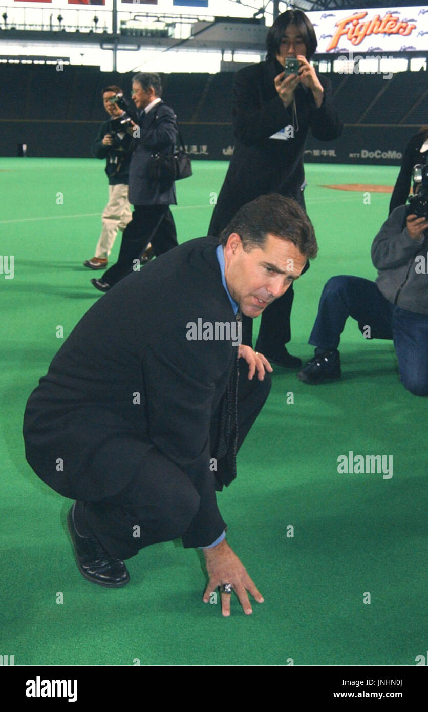 SAPPORO, Japan - Newly appointed Nippon Ham Fighters manager Trey ...