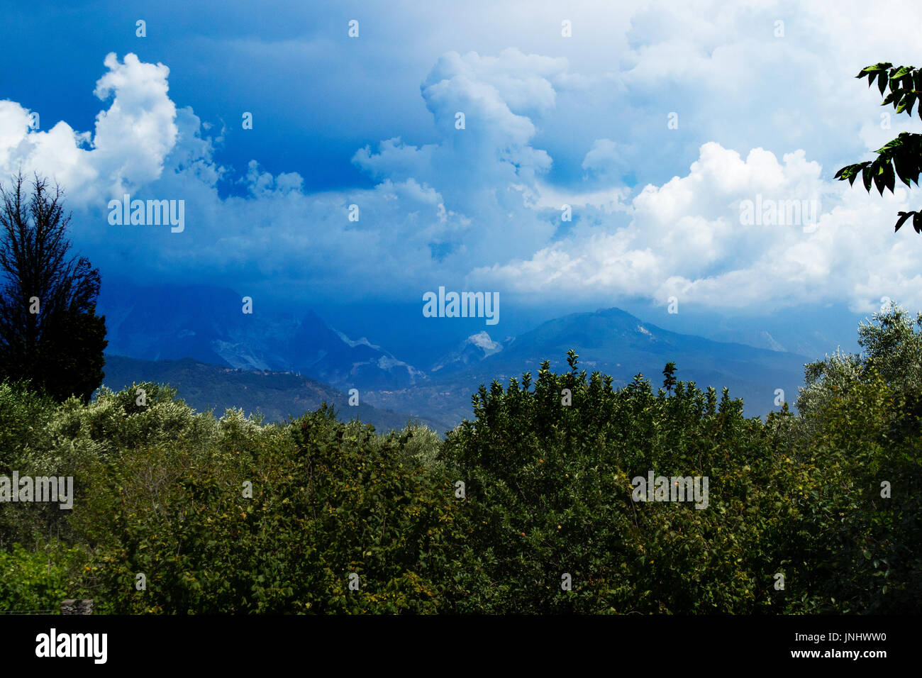Tuscany Mountain Italy Montemarcello Stock Photo - Alamy