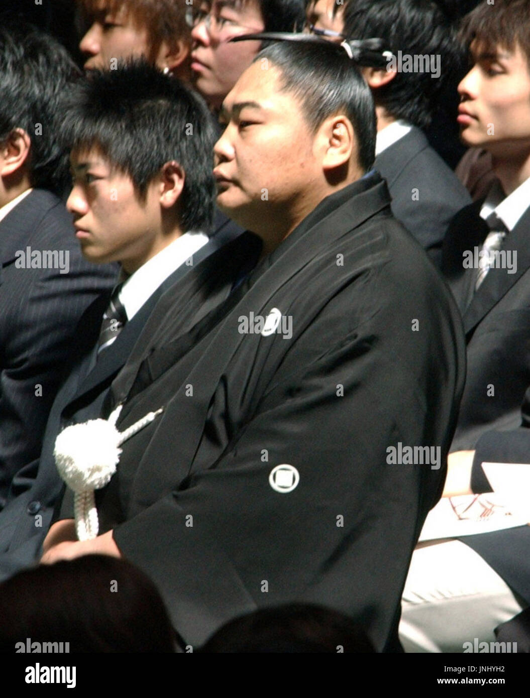 TOKYO, Japan - Mongolian sumo wrestler Kyokushuzan attends a ceremony ...