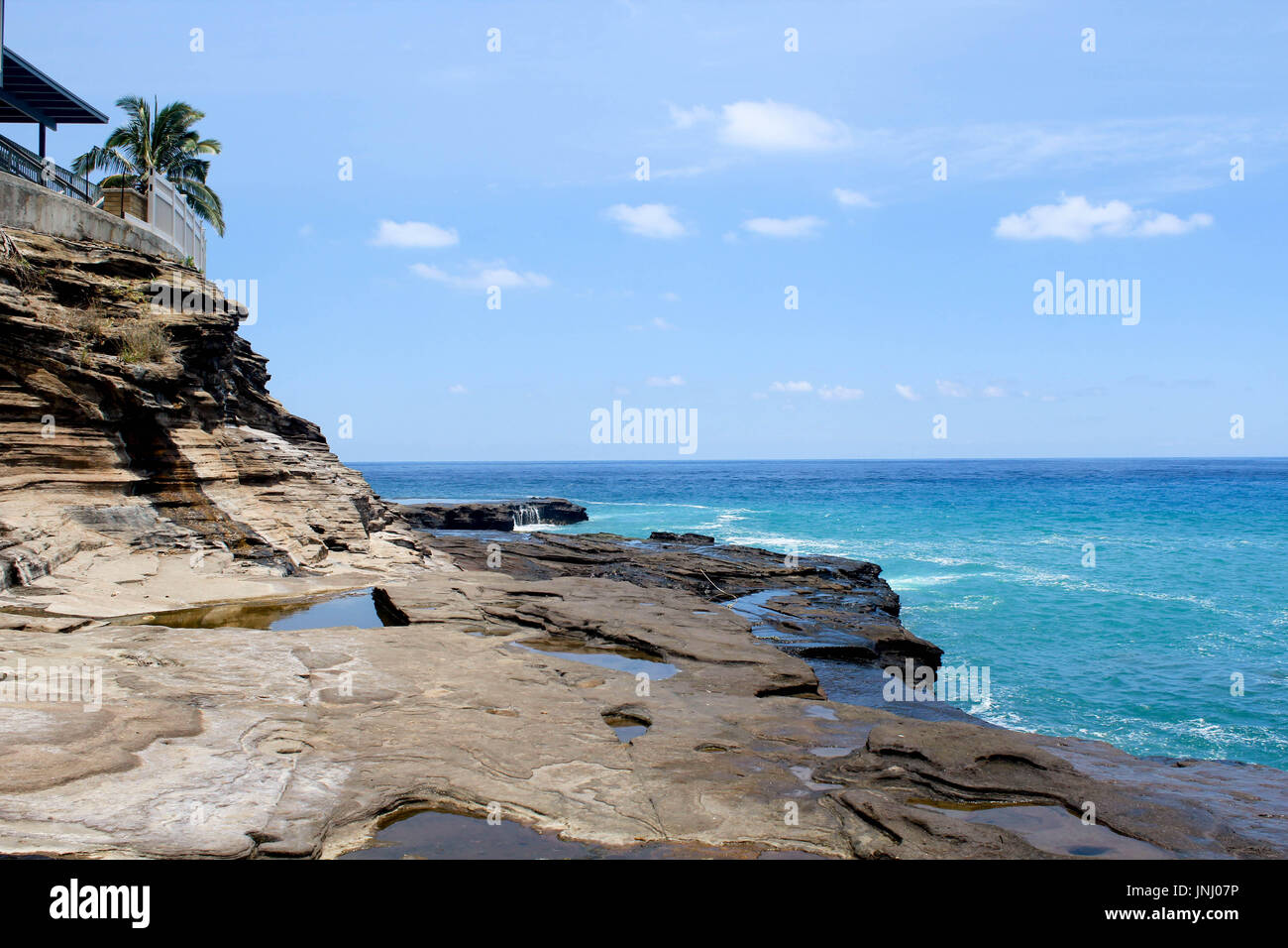 Hawaii oahu ocean cliff view hi-res stock photography and images - Alamy