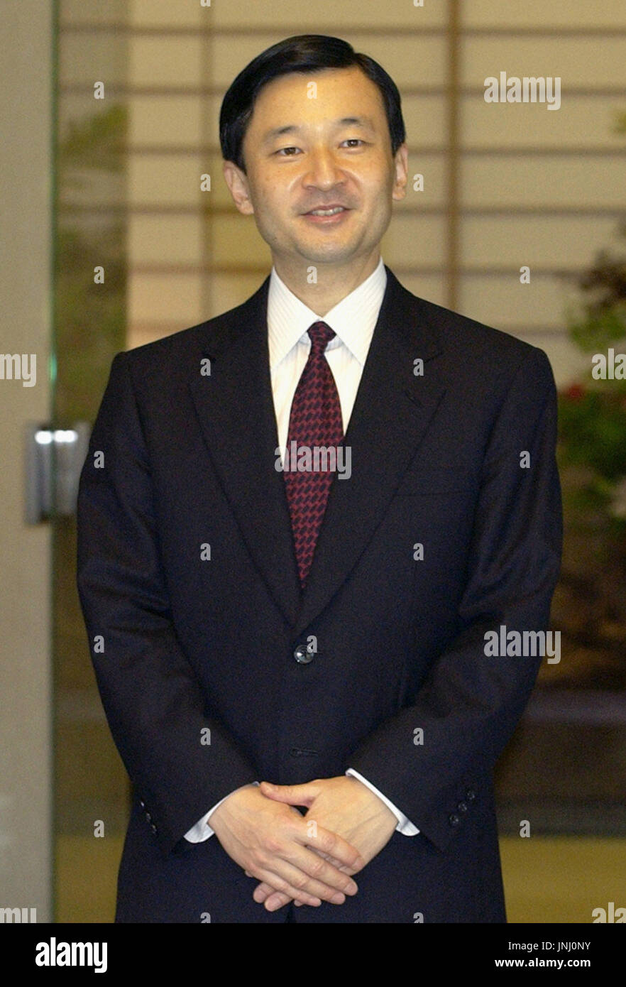 TOKYO, Japan - Crown Prince Naruhito poses for photos at the Togu ...