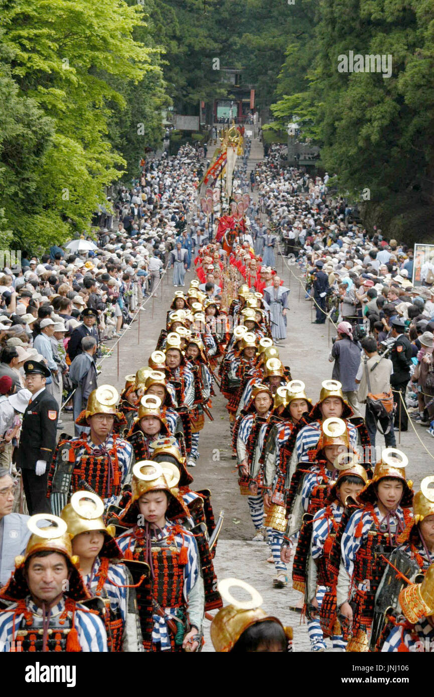 NIKKO, Japan - A 1000-person procession is staged at the Toshogu Shrine ...