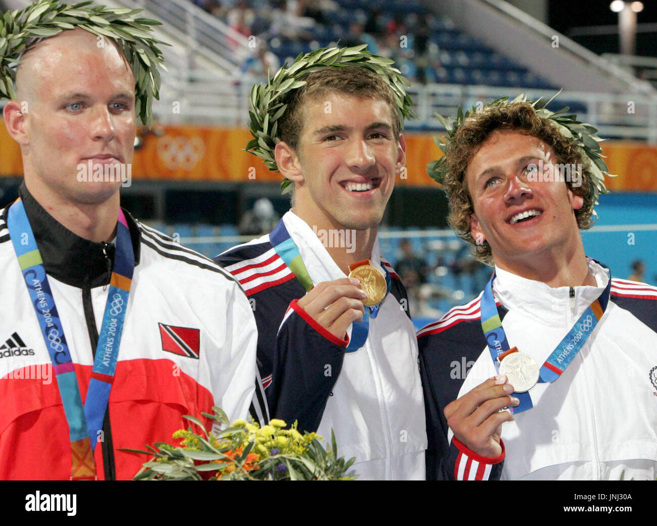 ATHENS, Greece - Bronze medalist George Bovell of Trinidad and Tobago ...