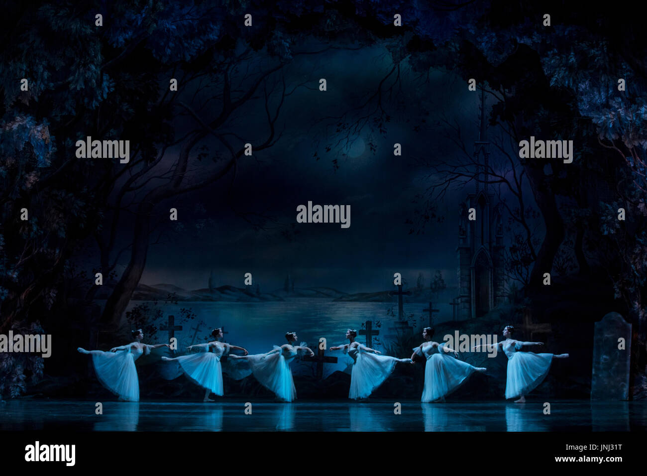 Scene from the ballet "Giselle" of The Moscow Ballet of Classical ...