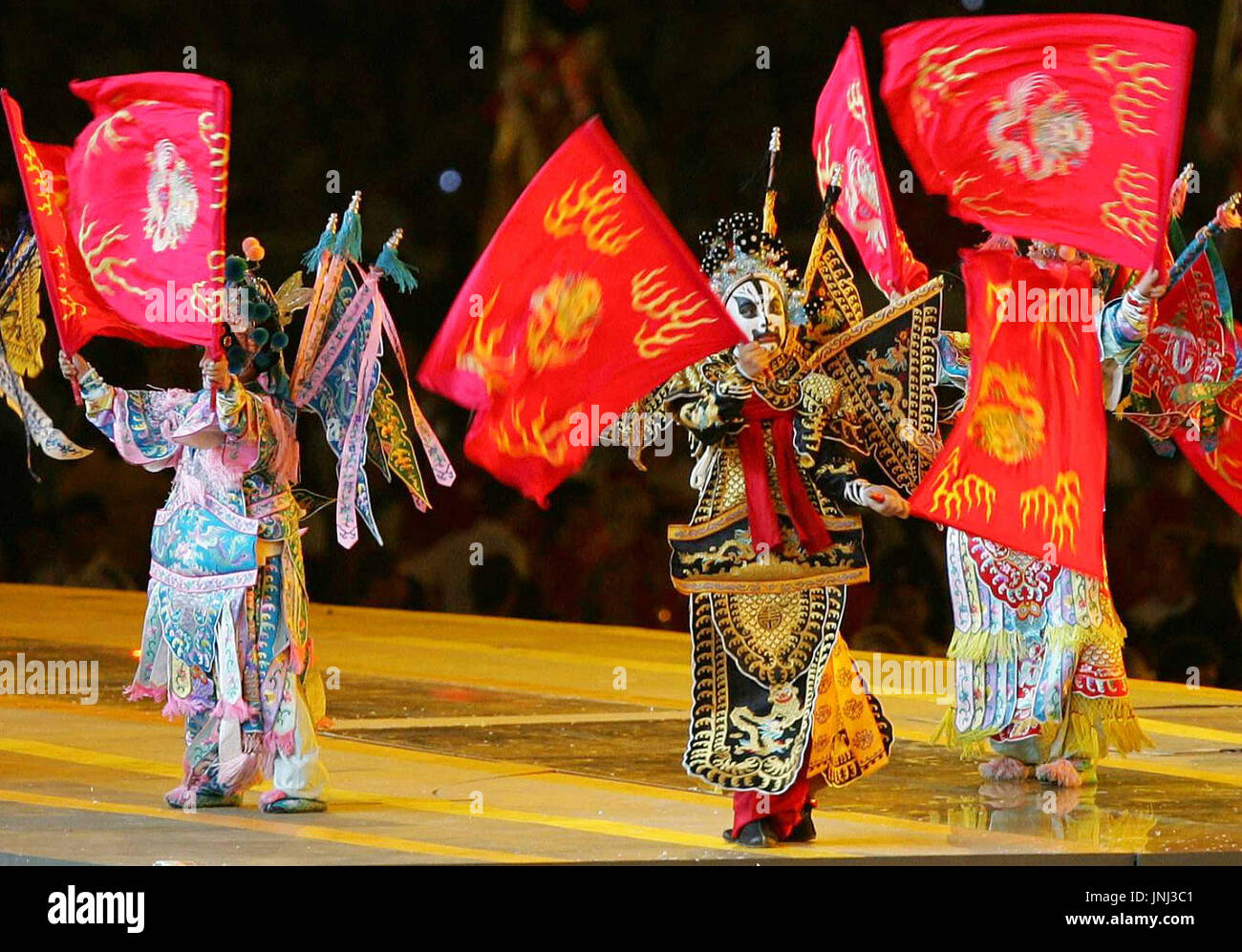 ATHENS, Greece - Chinese opera performers are on the stage during the ...