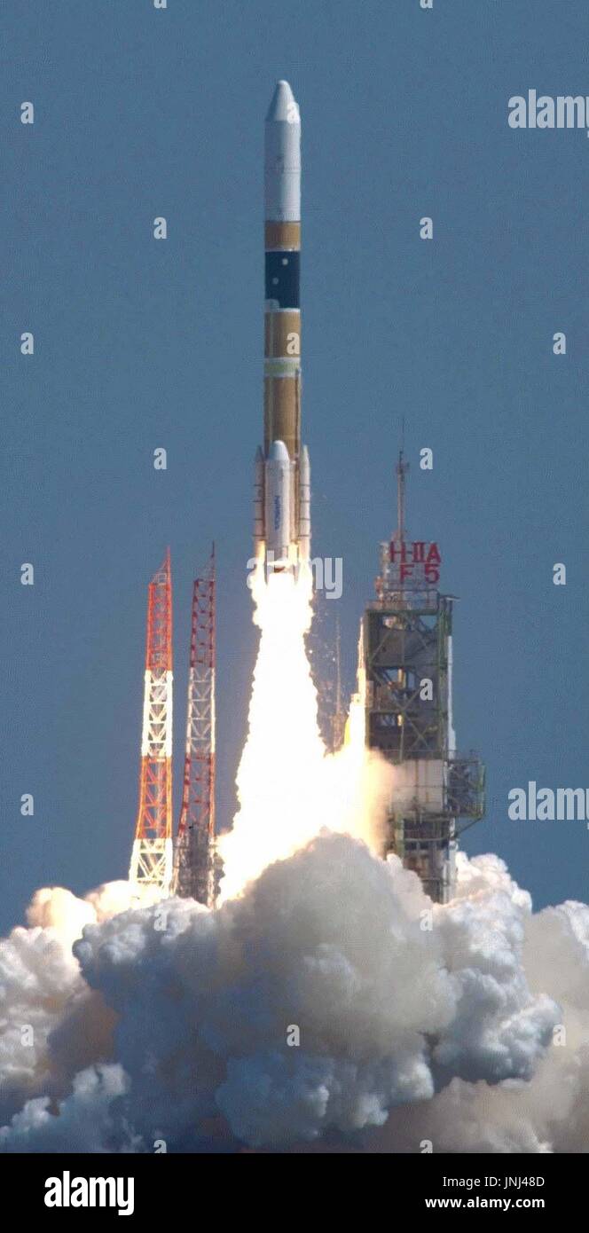 TANEGASHIMA, Japan - An H2A rocket carrying two spy satellites rises ...