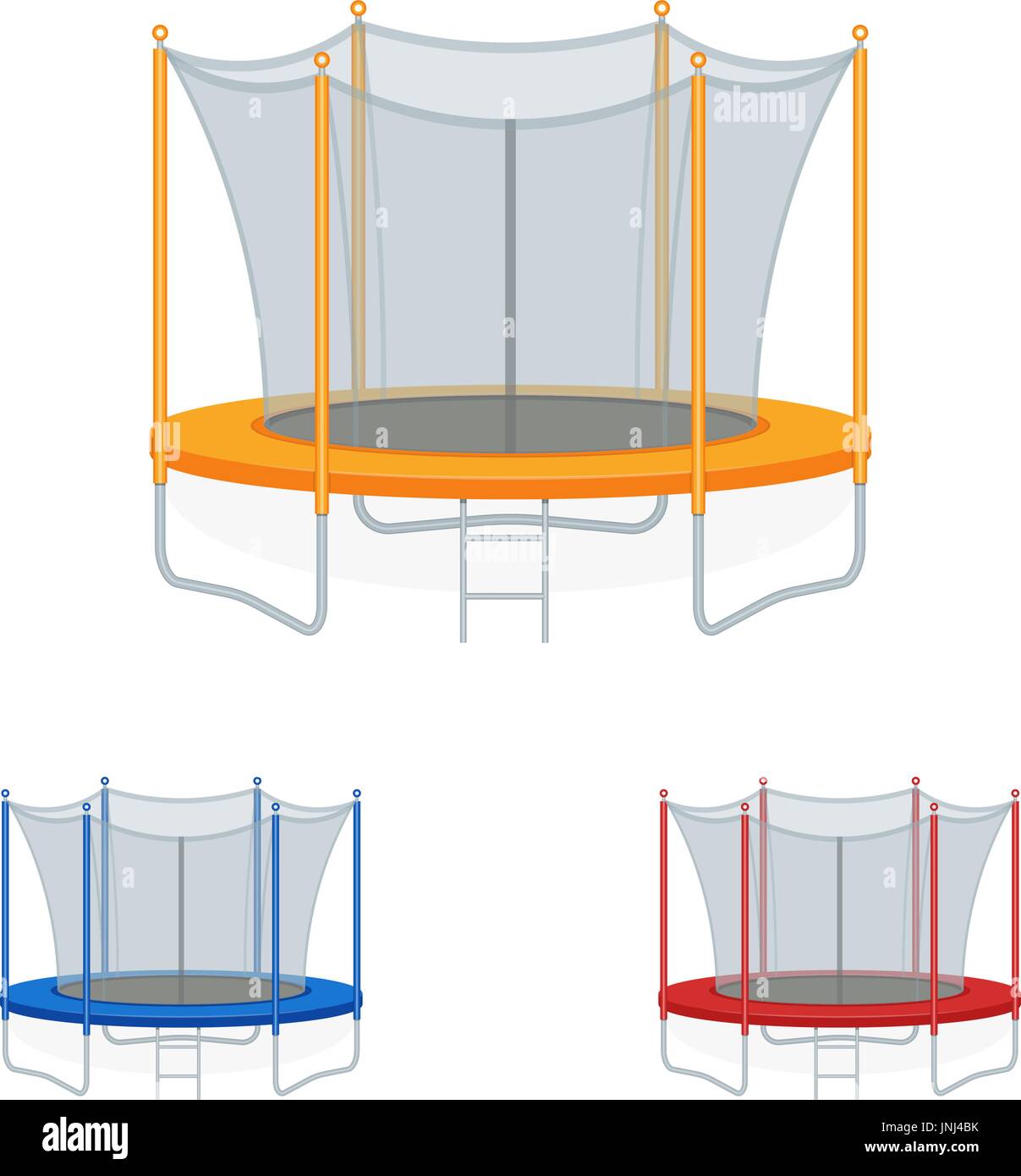 Trampoline white background Stock Vector Images - Alamy