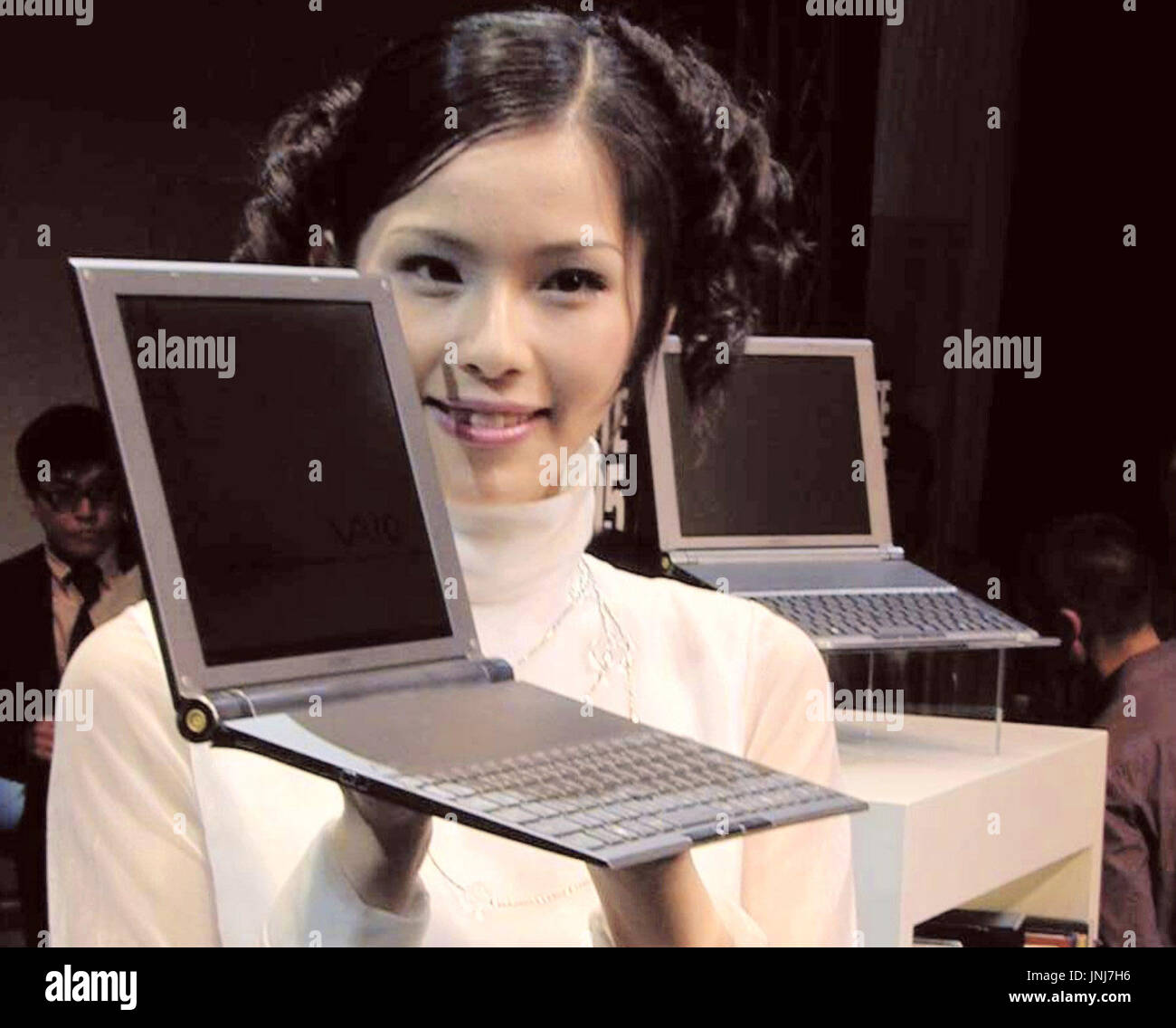 TOKYO, Japan - A model holds up what Sony Corp. claims is the world's ...