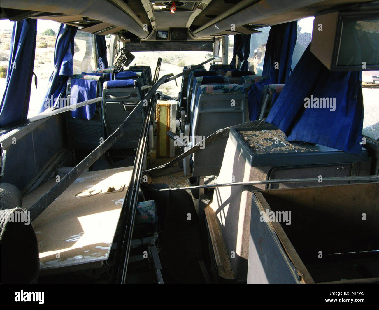 ALEXANDRIA, Egypt - Photo shows the inside of a tour bus for Japanese ...