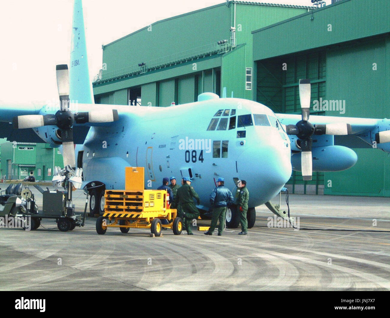TOKYO, Japan - An Air Self-Defense Force (ASDF) C-130 transport plane ...