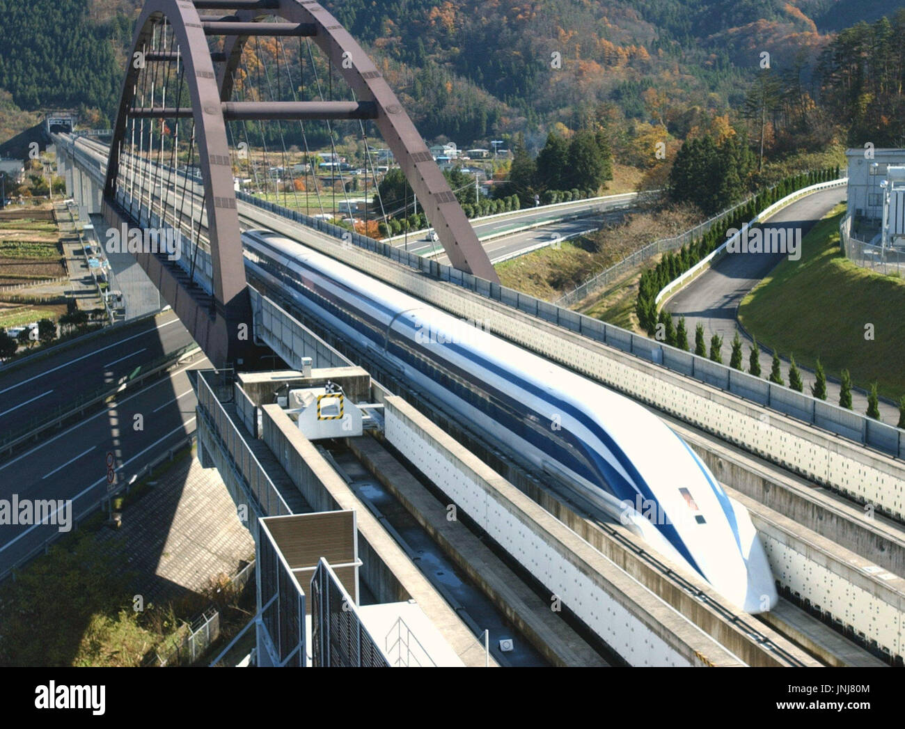 KOFU, Japan - A magnetically levitated train set a new world speed ...