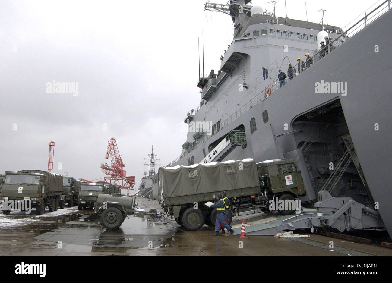 MURORAN, Japan - Light armored vehicles and other equipment for use by ...