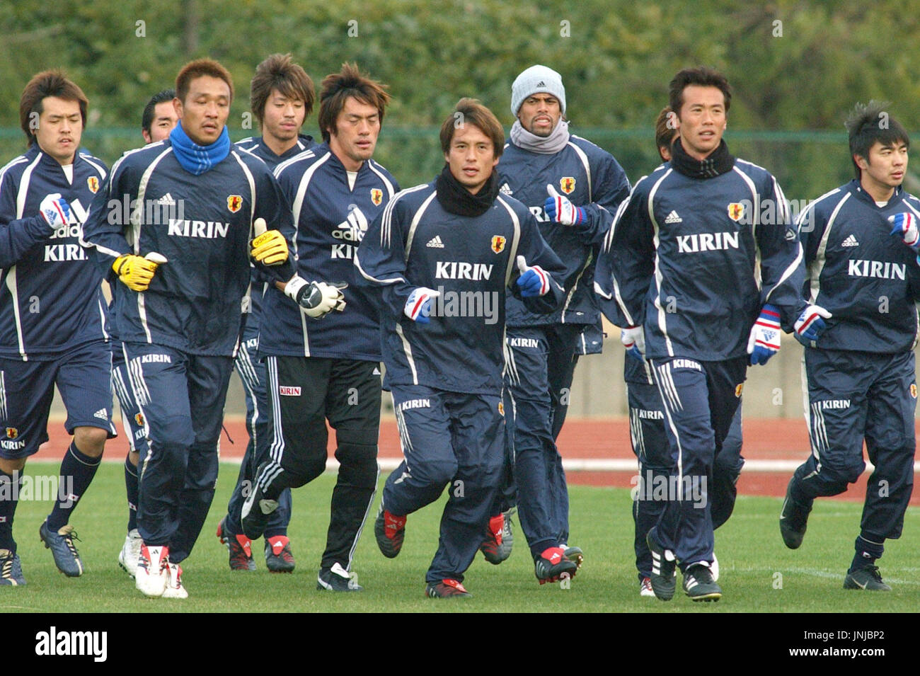 NARITA, Japan - The Japan national soccer squad begins a training camp ...