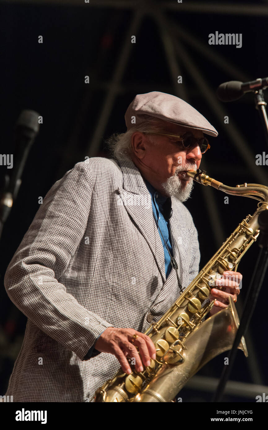 Rome, Italy. 28th July, 2017. One of the largest living saxophonists ...