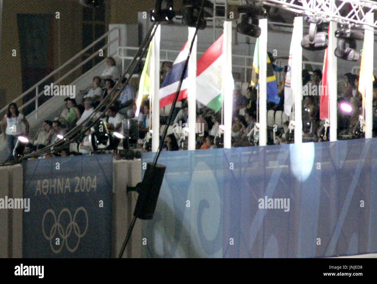 ATHENS, Greece - Spectators watch a rehearsal of the Olympic Games ...