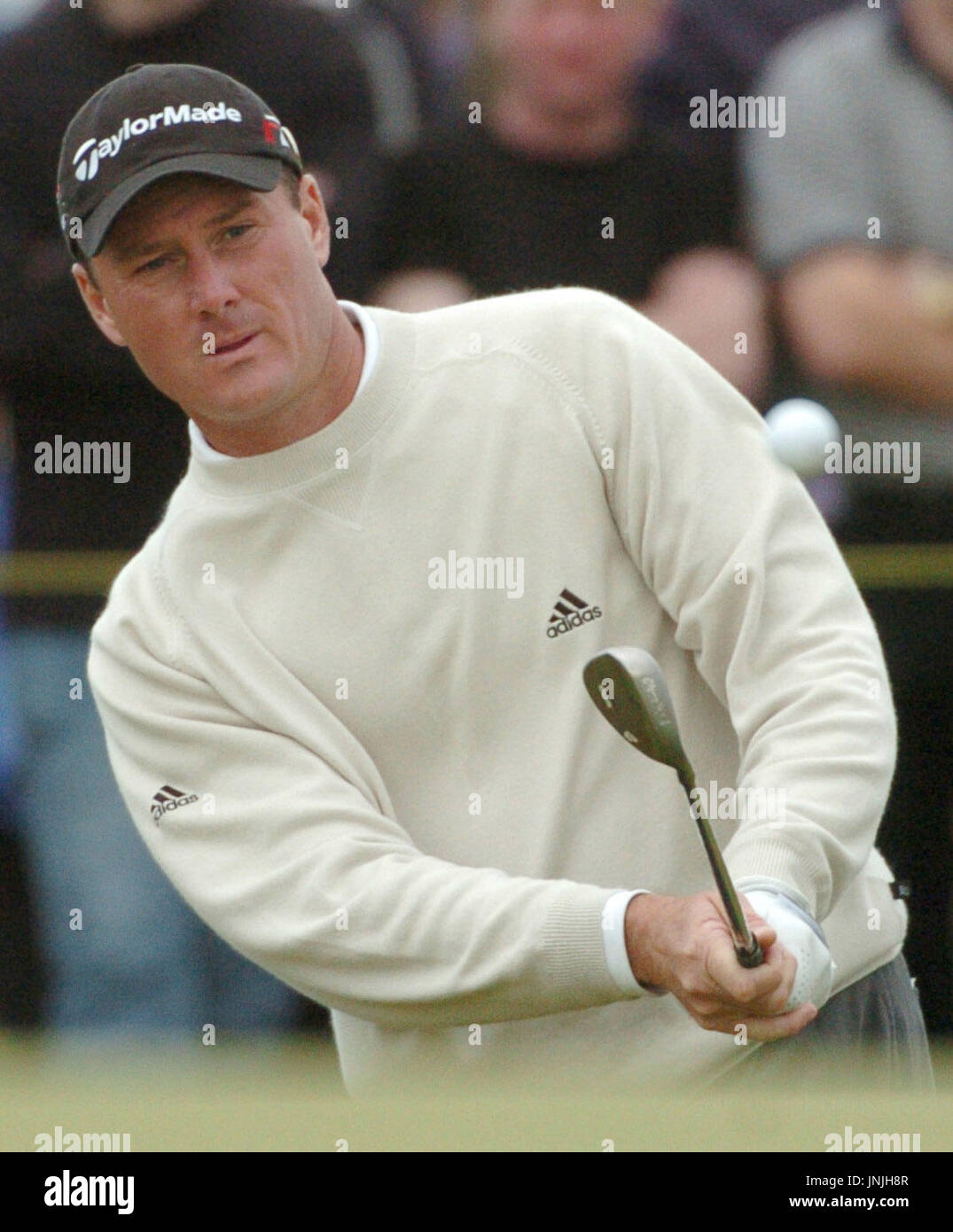TROON, Scotland - Todd Hamilton of the United States watches his ...
