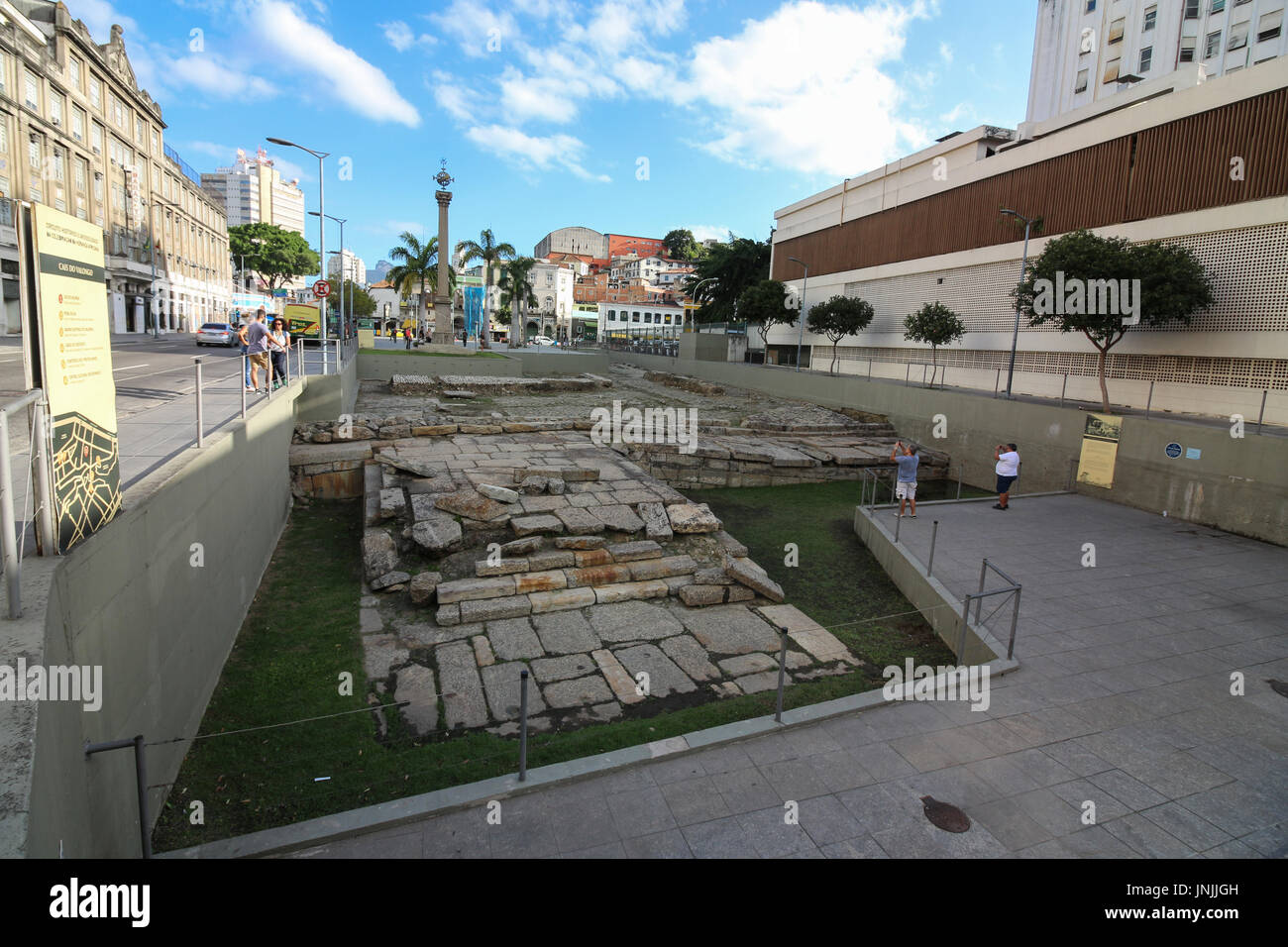 Rio de Janeiro, Brazil, July 29, 2017: Cais do Valongo (Valongo Wharf ...